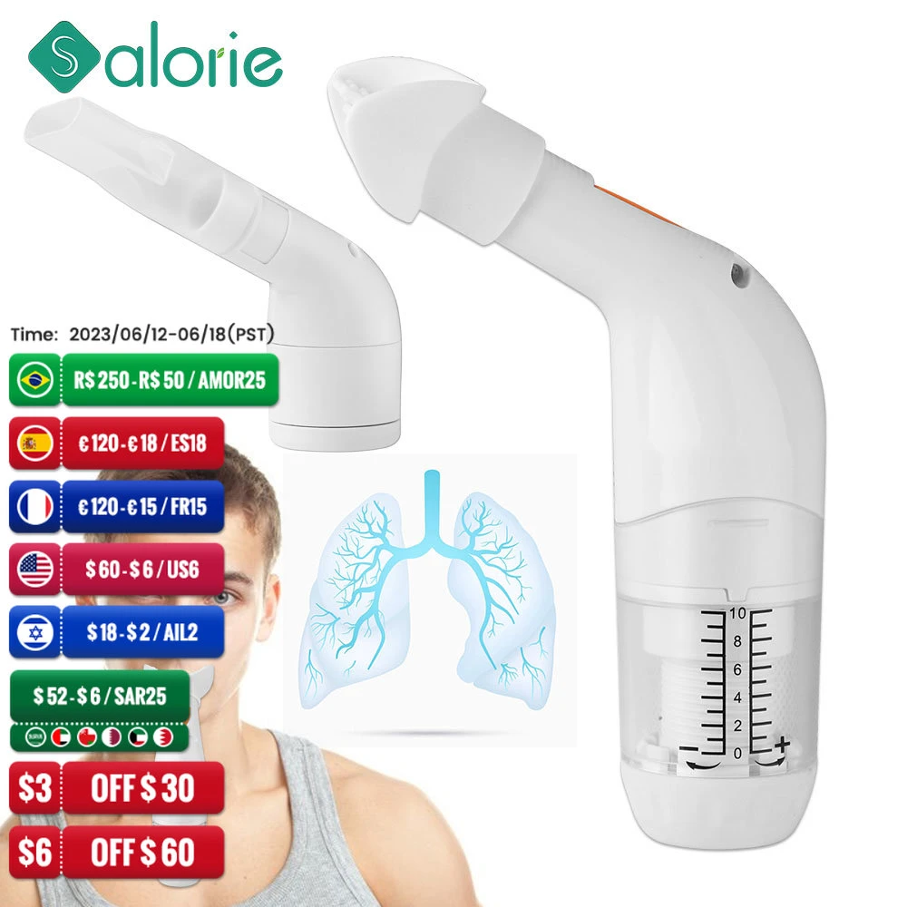 Breathing Trainer Lung Face Mouthpiece Fitness Equipment Household ...