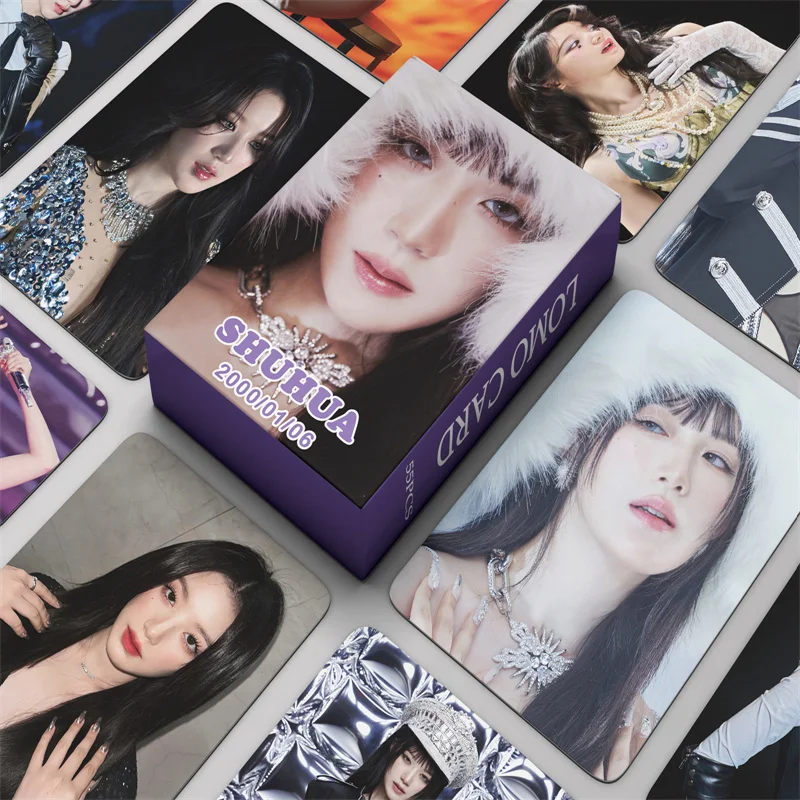 KPOP 55pcs/set GIDLE YE SHUHUA SHUHUA Small Card Album Super Lady LOMO ...