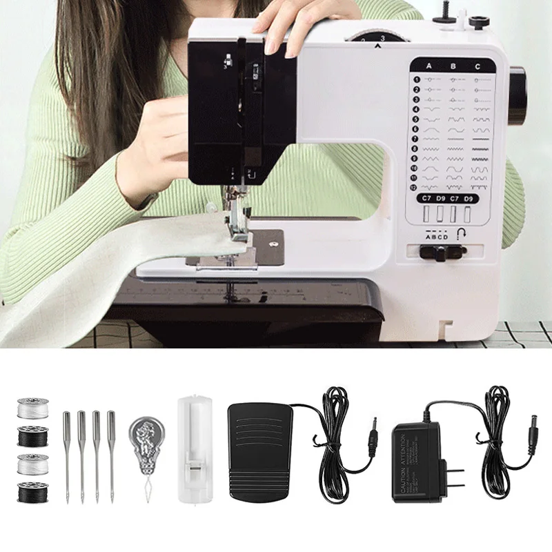 Portable Sewing Machine Electric Mini Replaceable Presser Foot 38 ...