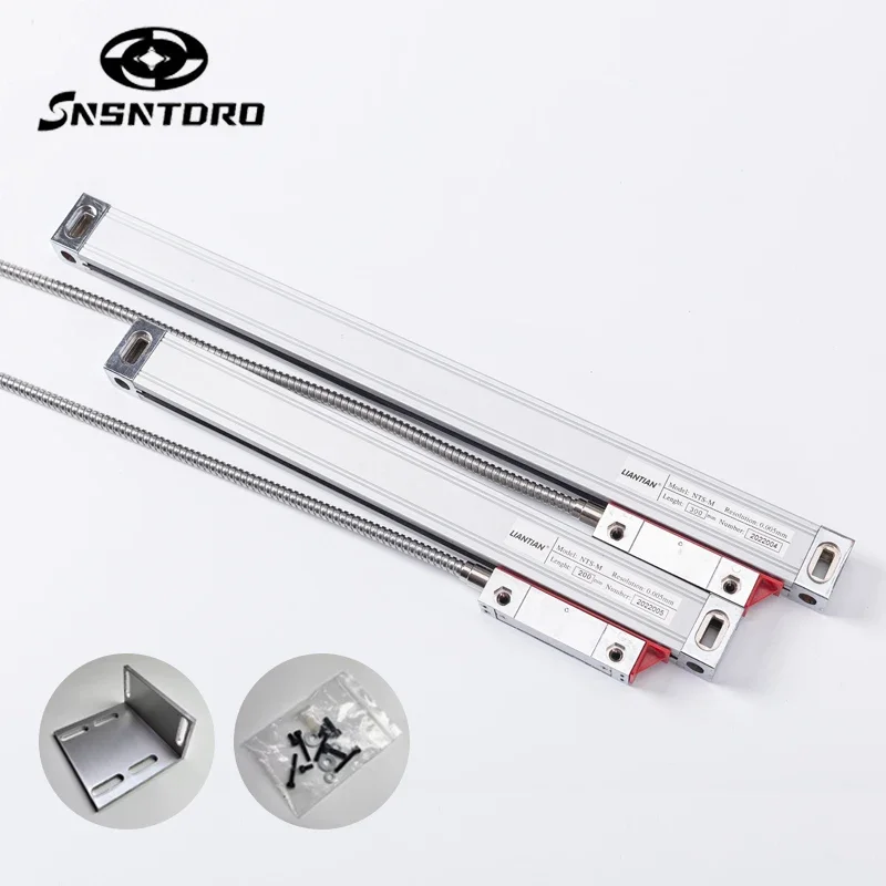 0.005mm Slim Linear DRO Glass Scale TTL 5VDC 450mm-1000mm Grating Ruler Sensor Displacement for ...