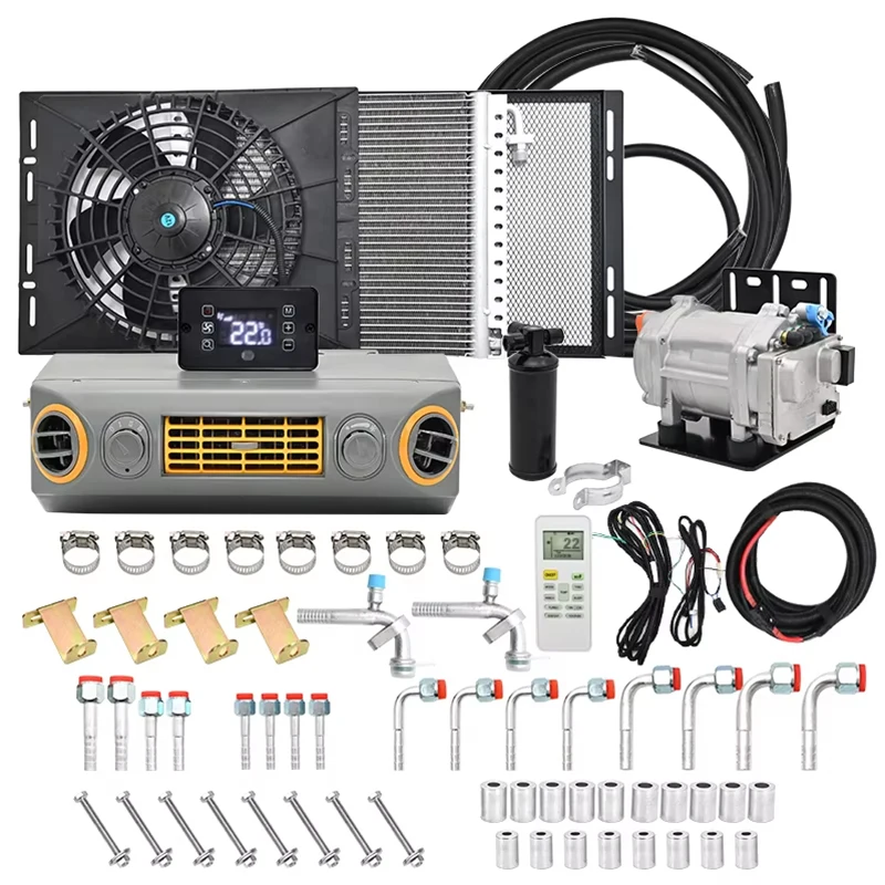 Universal-Electric-Compressor-Car-A-C-12V-24V-Truck-Air-Conditioning ...