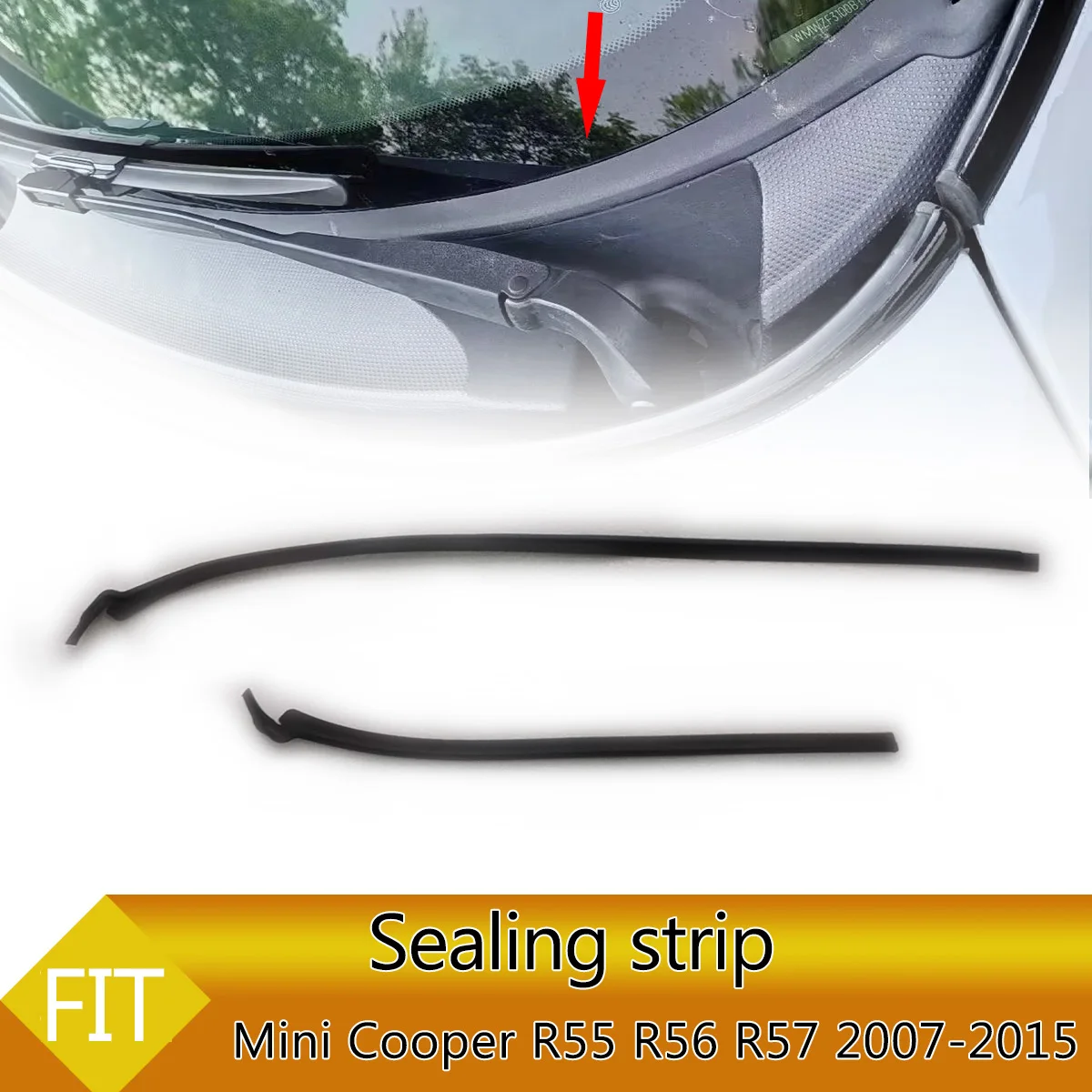 Windshield-Cowl-Cover-Apron-Seal-Trim-Weatherstrips-Left-Right-Pair-For ...