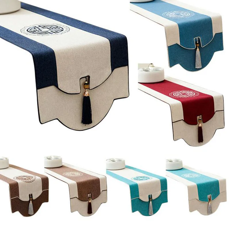 Chinese Simple Table Runner Tea Tablecloth TV Cabinet Covering Cloth ...