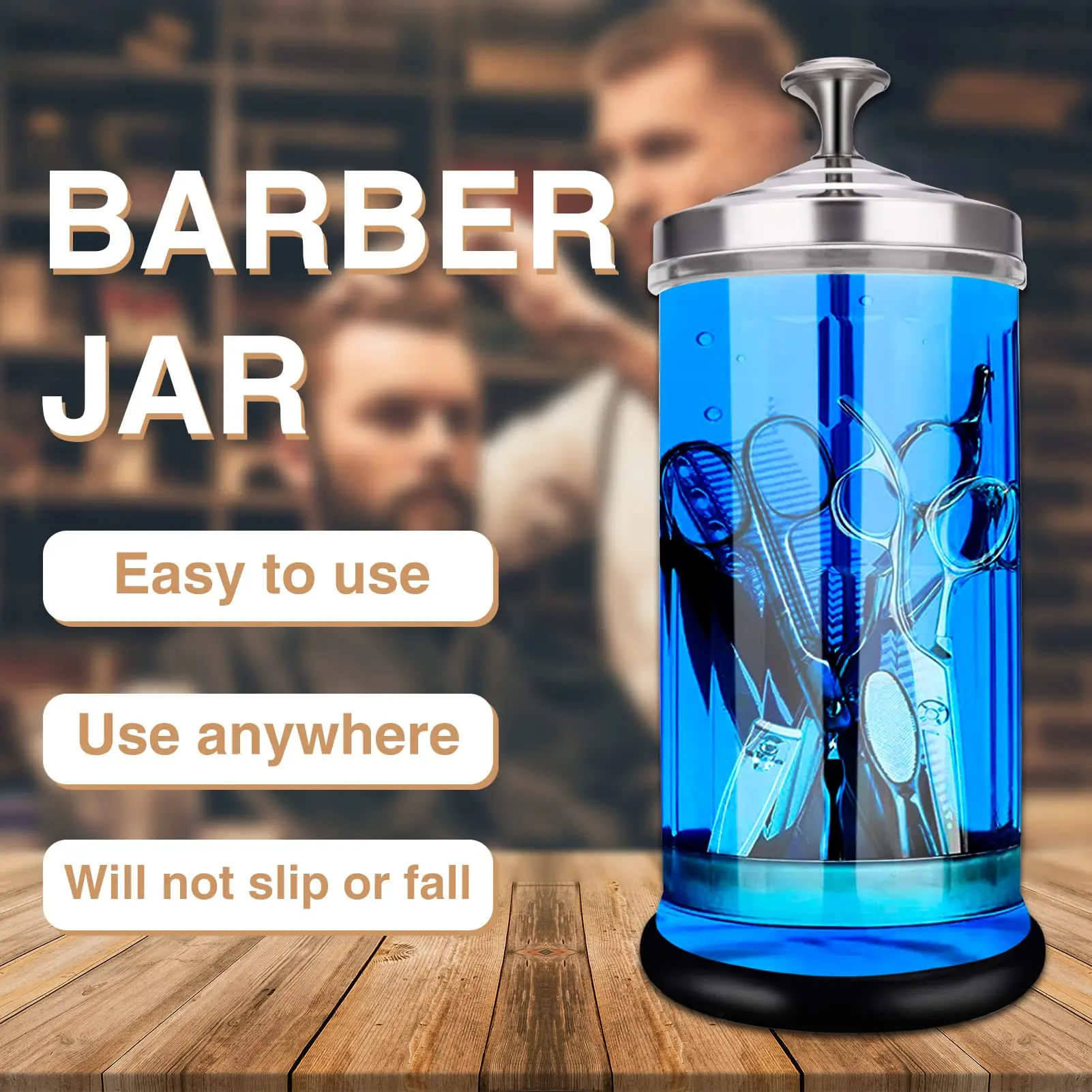 1500ml-Barber-Disinfectant-Jar-Sterilization-Tank-Durable-Glass-Jar ...