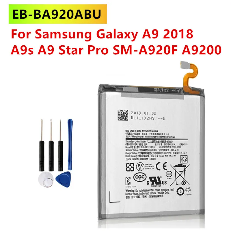 Original-Battery-EB-BA920ABU-For-Samsung-Galaxy-A9s-A9200-2018-version ...