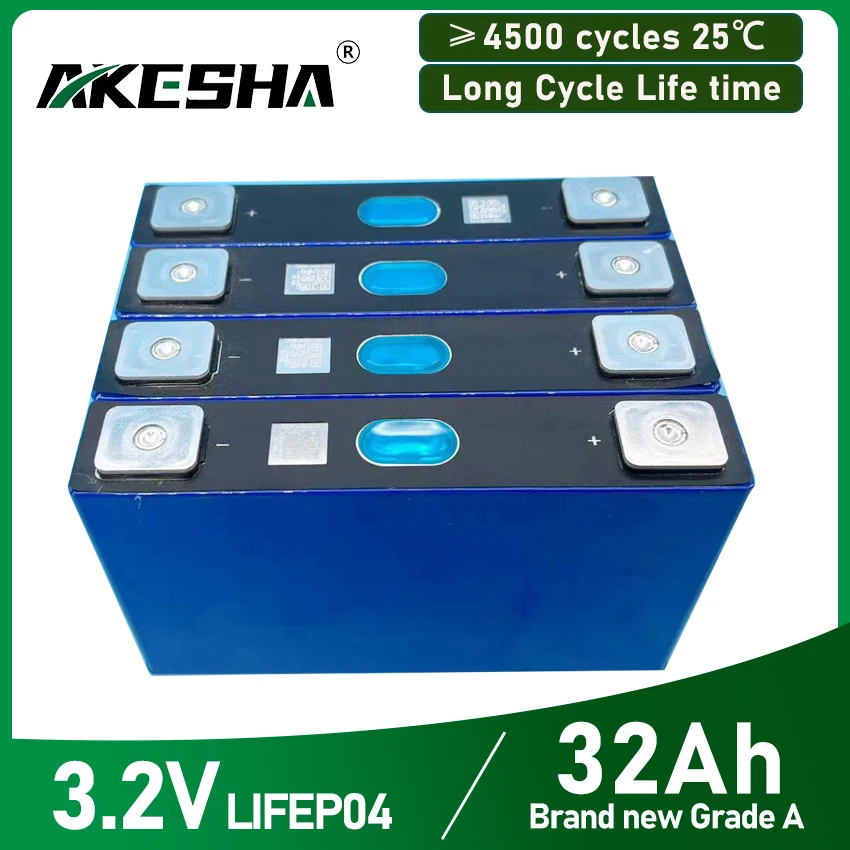 32Ah Lifepo4 Rechargeable Battery Prismatic Lithium Ion Phosphate Cells ...