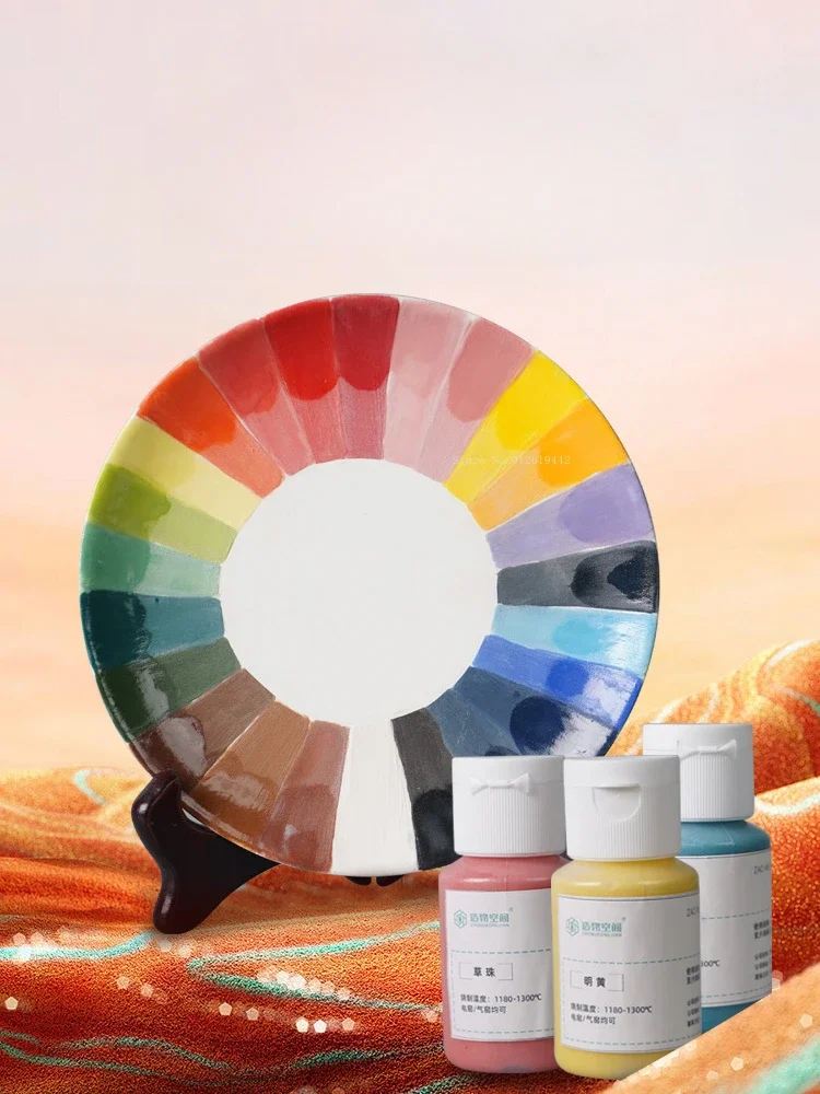 24-Color-Medium-Temperature-Fired-Ceramic-Underglaze-Color-Pigments ...