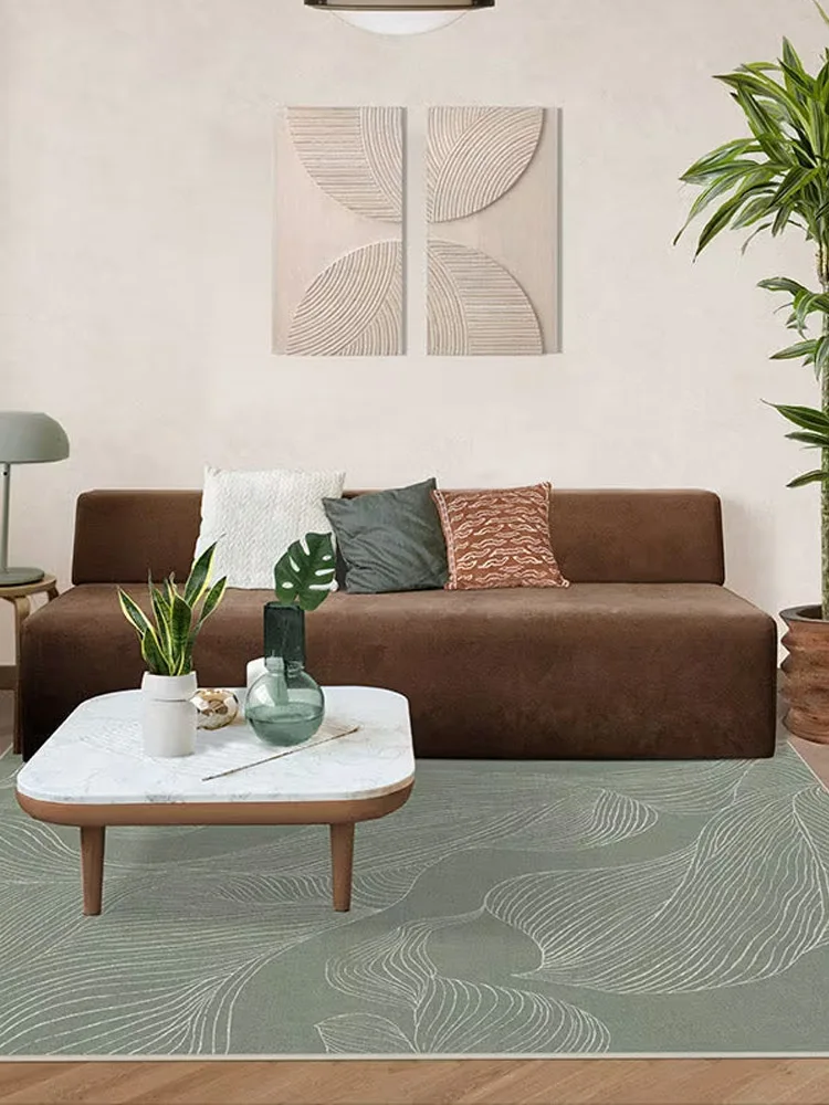 Artistic-Lines-Living-Room-Large-Area-Carpets-Creative-White-Leaf ...