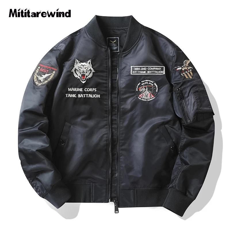 Spring-Autumn-Air-Force-Pilot-Jackets-Men-Embroidery-Baseball-Uniform ...