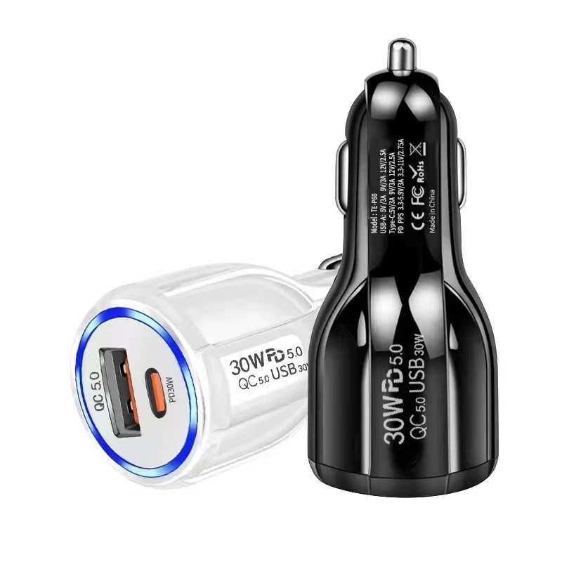 USB-C-Car-Charger-38W-Type-C-Car-Phone-Charger-Adapter-Cigarette ...