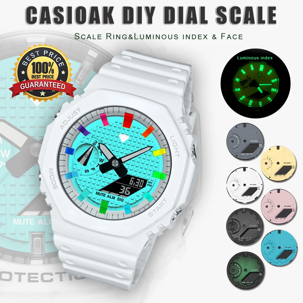 Casioak-Luminous-Hour-Marker-Para-GA2100-GA2110-Dial-Anel-DIY-Watch ...