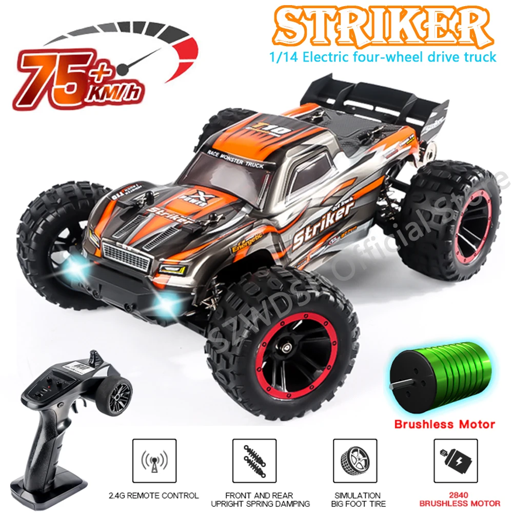 HBX-2105A-T10-1-14-75KM-H-RC-Car-4WD-Brushless-Remote-Control-Cars-High ...