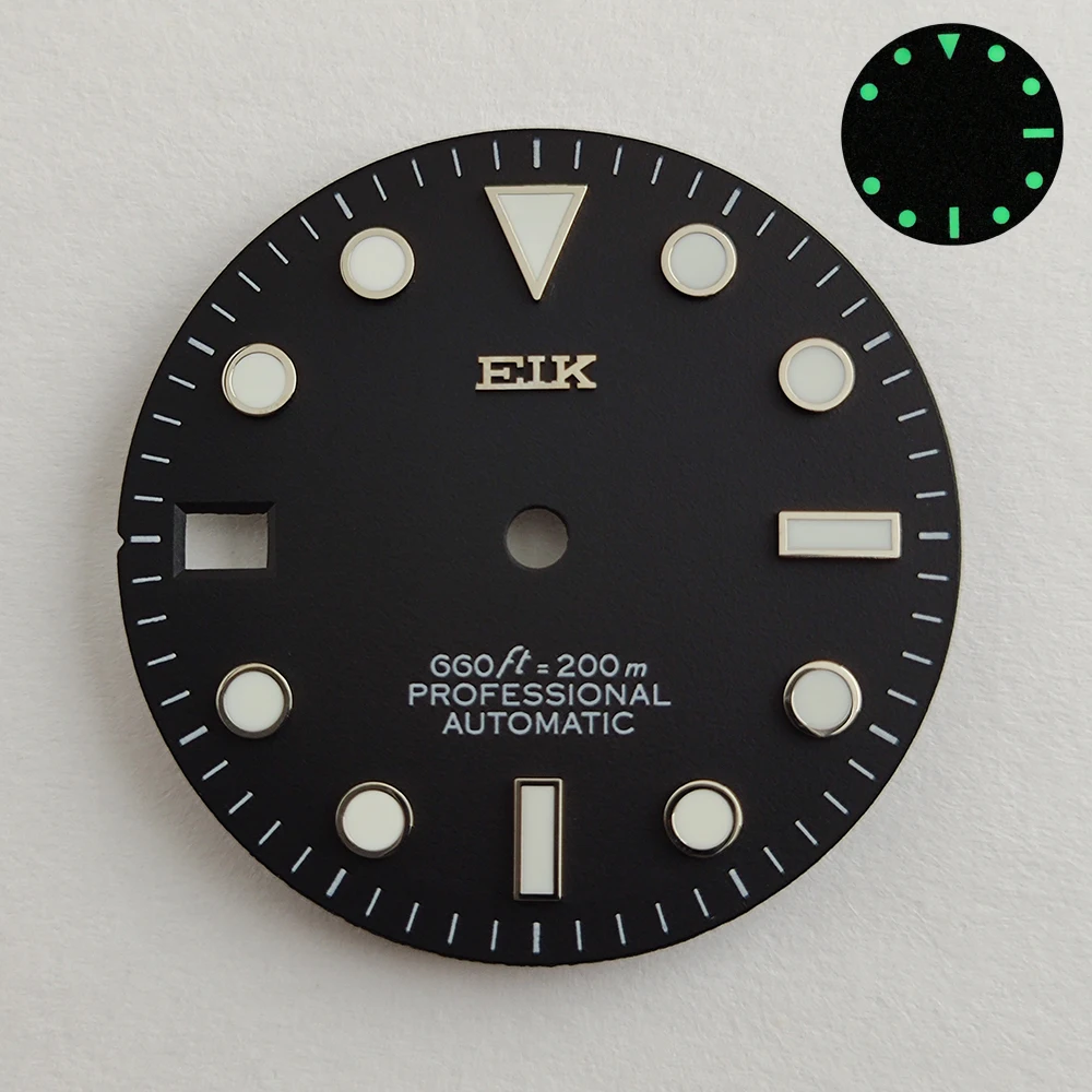 28.5mm Nh35 Dial Left Hand Watch Dial Fit Seiko Nh35 Movement Men Case ...