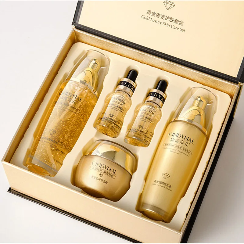24k Gold Facial Skin Care Set Moisturizes Anti-aging Anti-wrinkle 24K ...