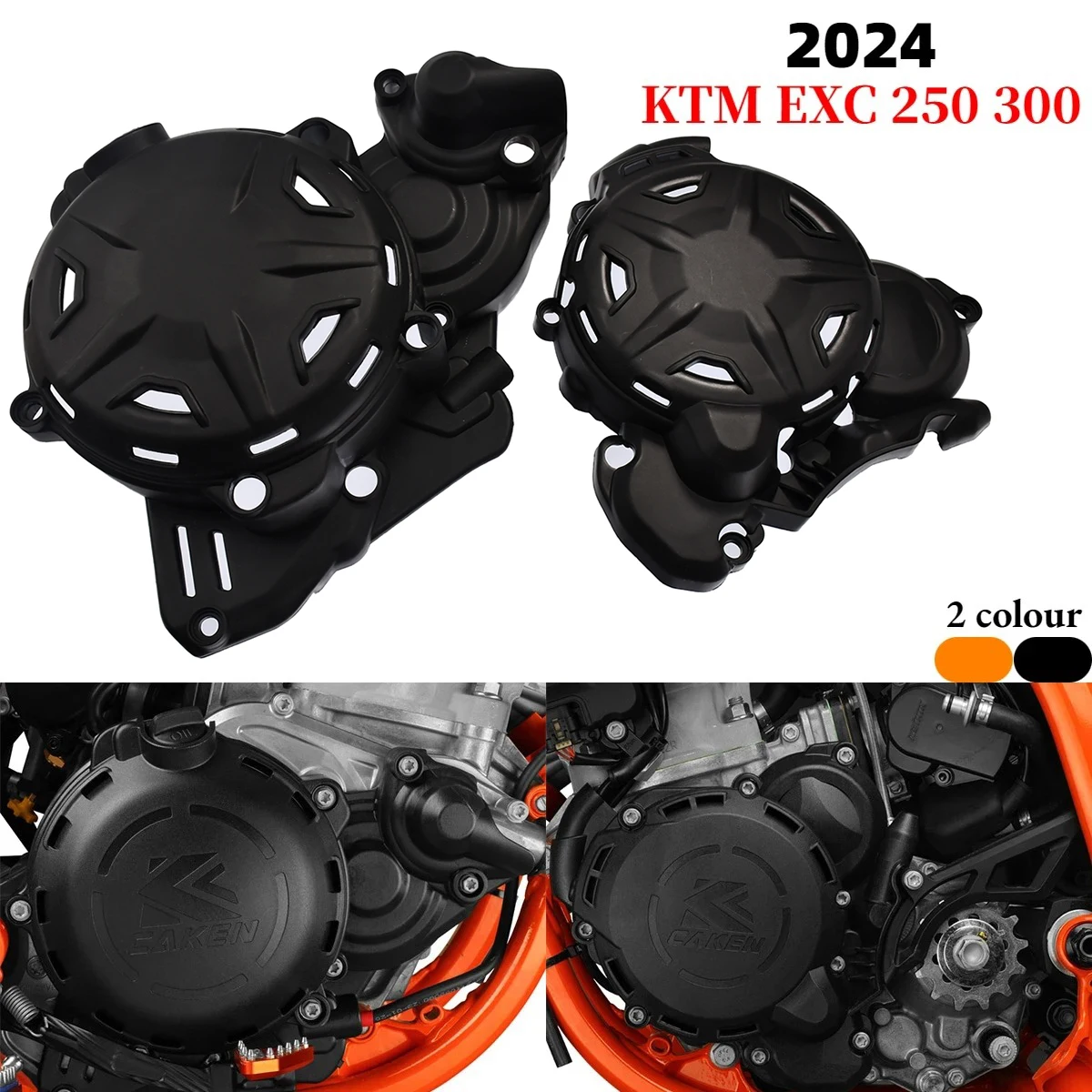 2024-Motorcycle-Clutch-Cover-Ignition-Protector-Guard-For-KTM-EXC250 ...