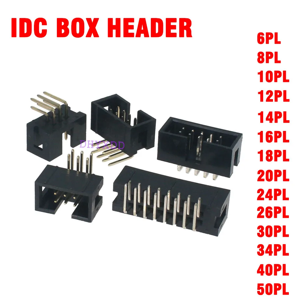 Conector macho de ángulo recto ISP, doble espaciado, caja de enchufe ...