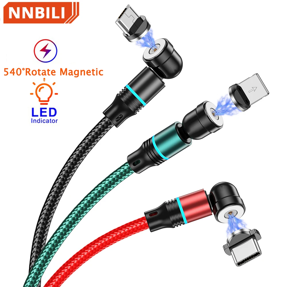 Hot-Selling-540-Rotate-Magnetic-USB-Cable-Fast-Type-C-Cable-Data-Charge ...