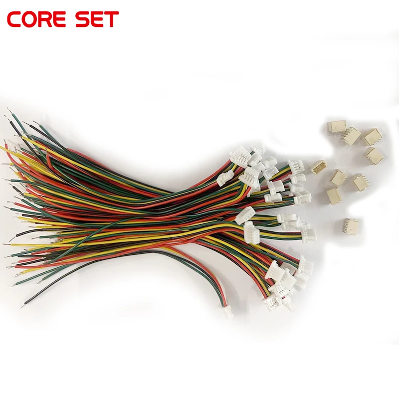 20pcs/sets Mini Micro Sh 1.0mm 4 Pin Jst Connector With Wires Cables ...