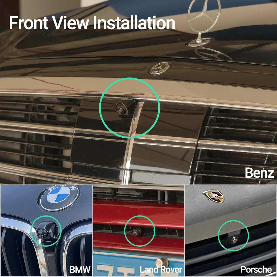 GreenYi 4 Pin Aviation Head Cable HD 1080P Rear Reversing Backup Camera ...