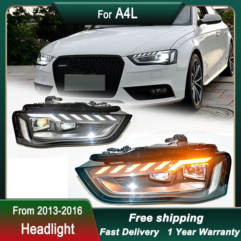 Car-Headlights-For-Audi-A4-2013-2016-A4L-B8-FULL-LED-Styling-Head-Lamp ...