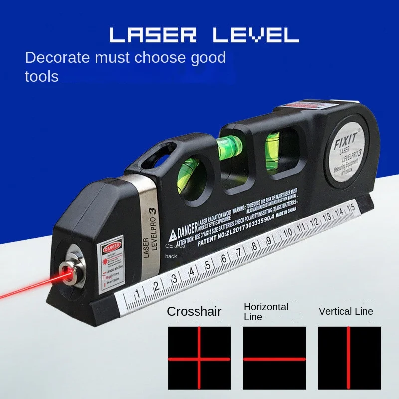 Laser Level Multipurpose Line Laser Leveler Tool Cross Line Lasers With ...