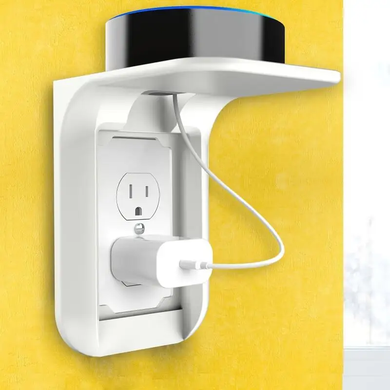 Wall Outlet Shelf Convenient Sturdy Socket Mobile Phone Charging Holder ...