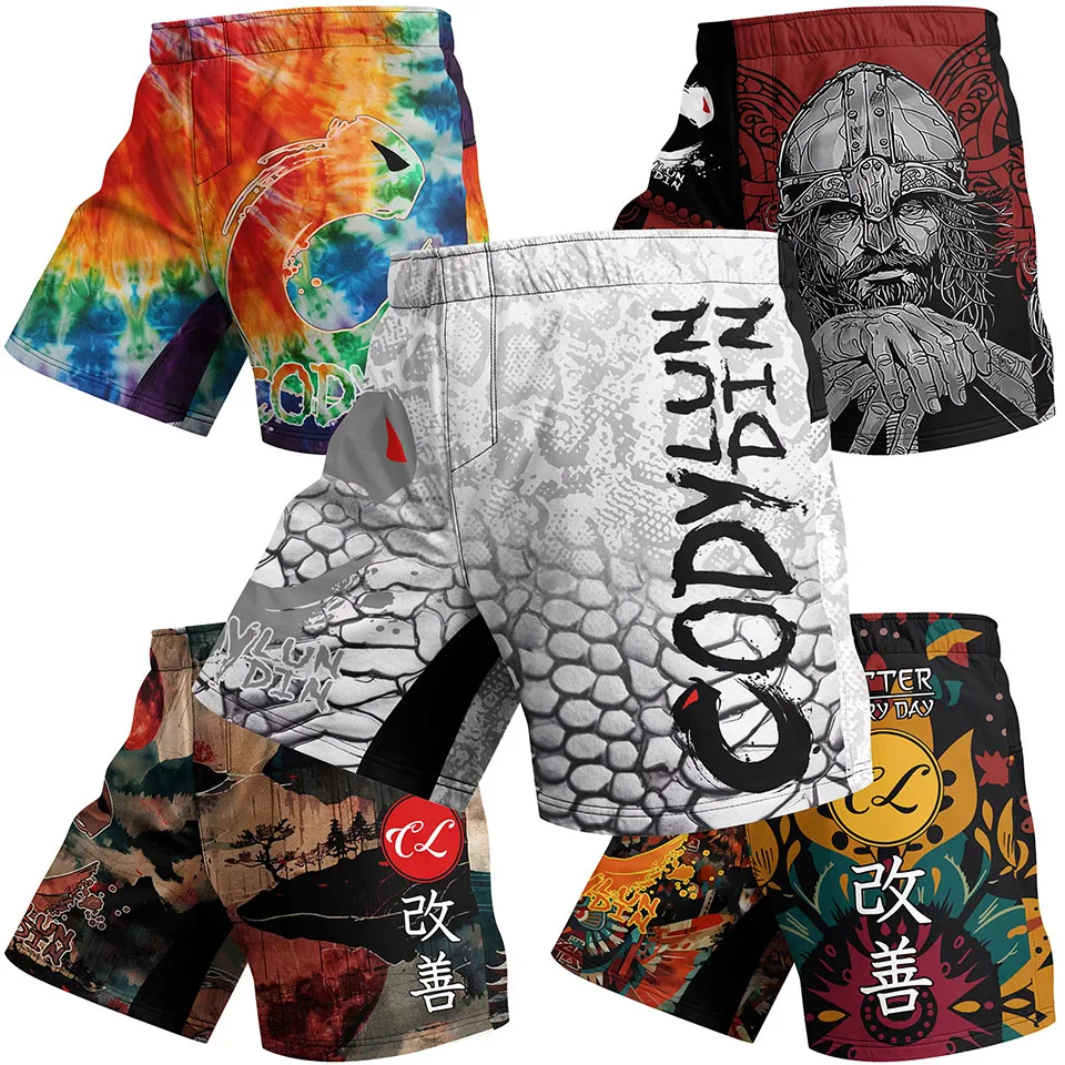 New-Bulk-MMA-Boxing-Shorts-For-Men-Plus-Size-Rashguard-Fitting-Fight ...