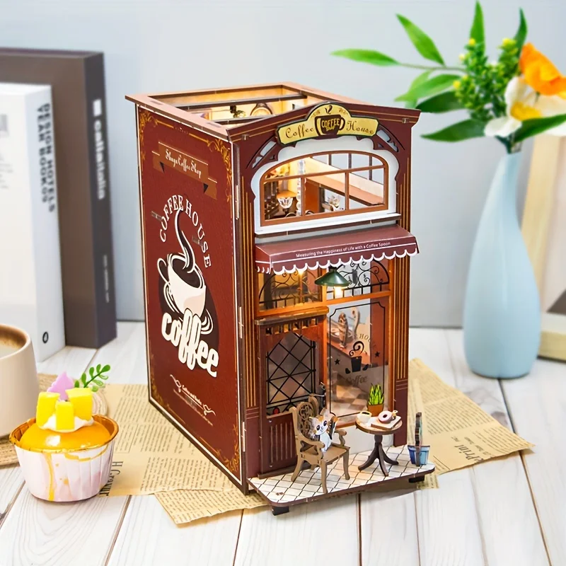 1pc,DIY Book Nook Kit,Assembly Model Kit,Bookshelf Decor,Home Decor ...