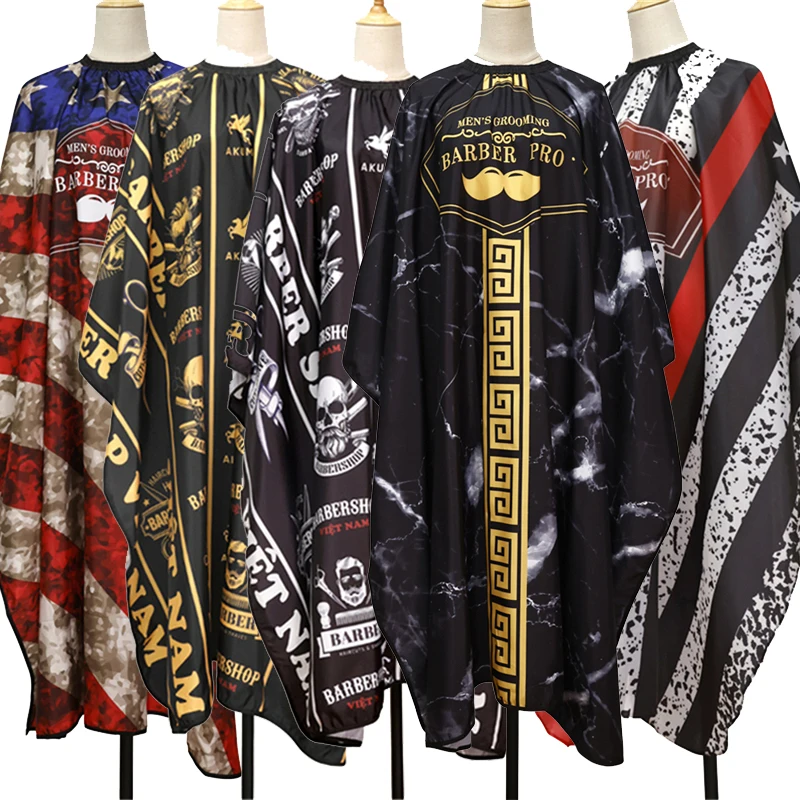 Classic-Printing-Barbershop-Haircut-Apron-Pro-Waterproof-Salon ...