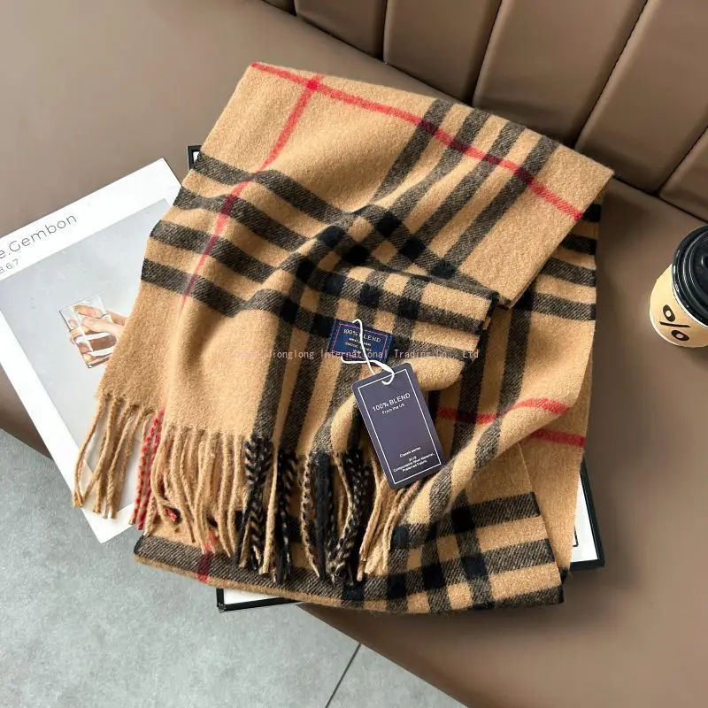2025autumn andwinter classic checkered printed fashionable scarf style ...