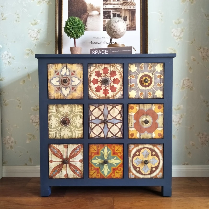 Wooden-Storage-Large-Cabinet-Living-Room-Space-Saving-Display-Drawers ...