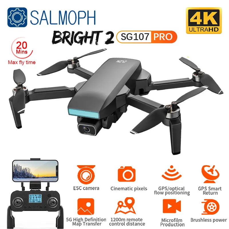 ZLL SG107 Pro Mini Drone with WIFI Profesional 4K HD Dual Camera FPV ...