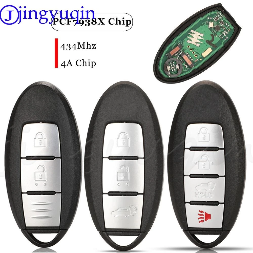 jingyuqin Car Smart Remote Key For NISSAN X-Trail Qashqai Pulsar C13 ...