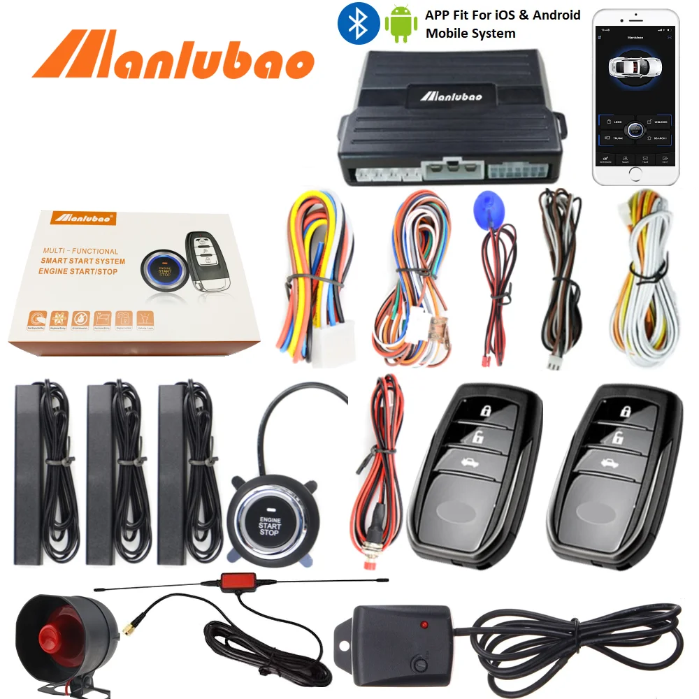 Manlubao 6-b With Toyota Smartphone App Car Anti-theft Vibration Alarm ...