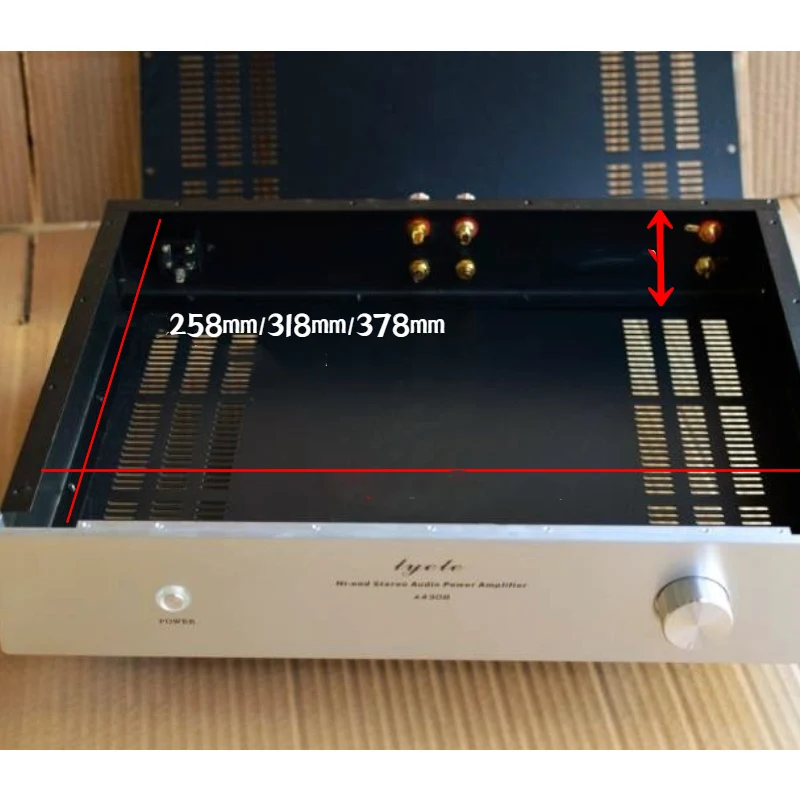 430*80*260 Aluminum Panel Amplifier Chassis DIY Assembly Amplifier ...