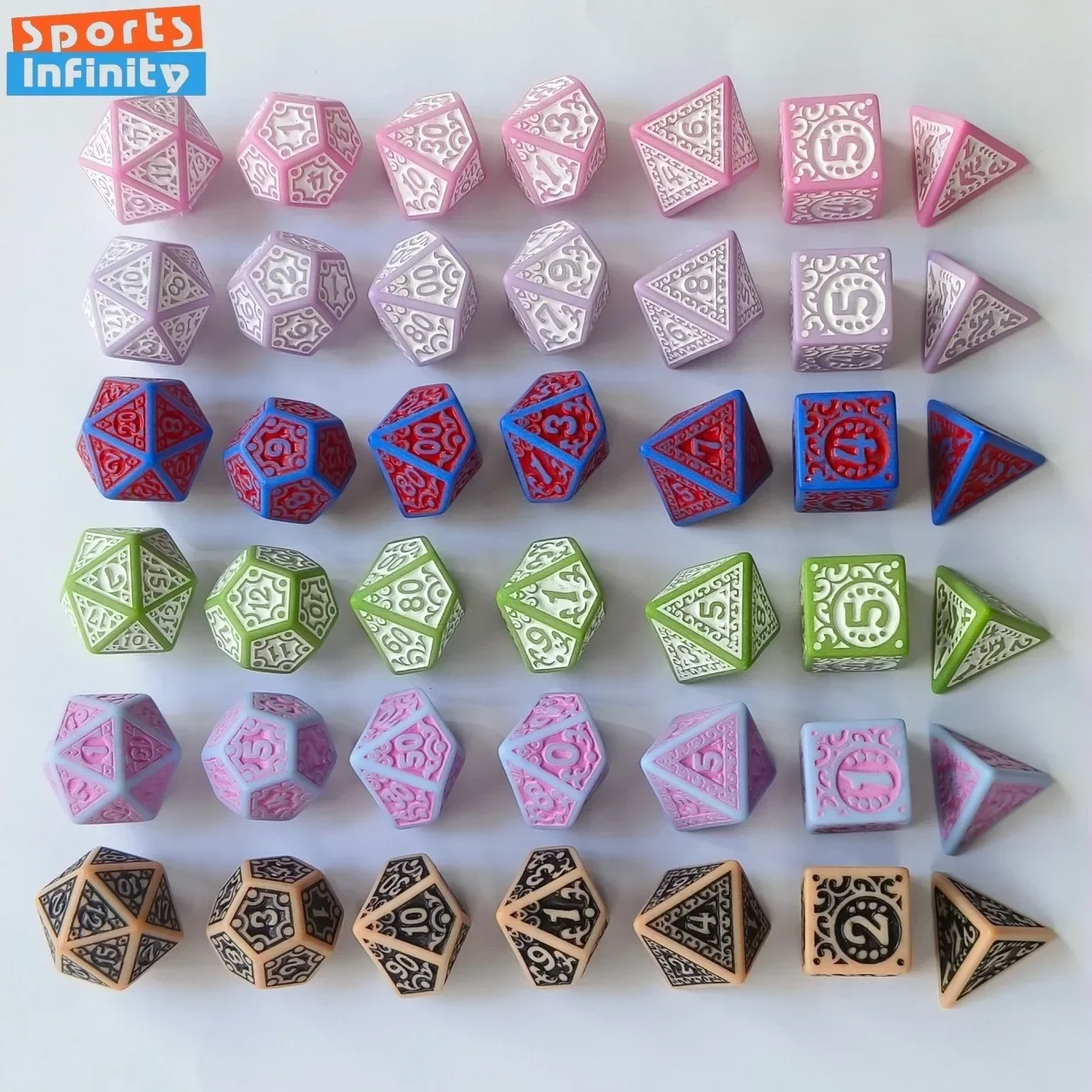 7 unids/set dados acrílicos huecos para DND Cthulhu COC TRPG NOBRAND | Walmart en línea
