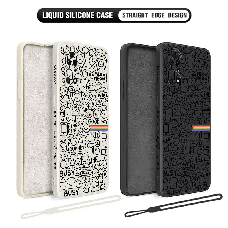 Funny-HD-Graffiti-Phone-Case-For-Huawei-P50-P40-P30-P20-Nova-10-10SE-9 ...