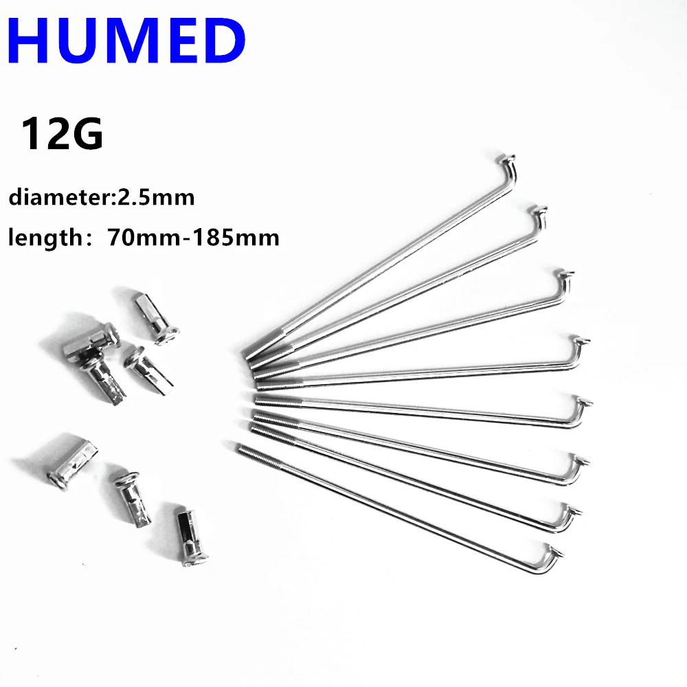 36pcs-lot-Electric-Bicycle-Spokes-12G-Diameter-2-5mm-Length-70-200mm ...