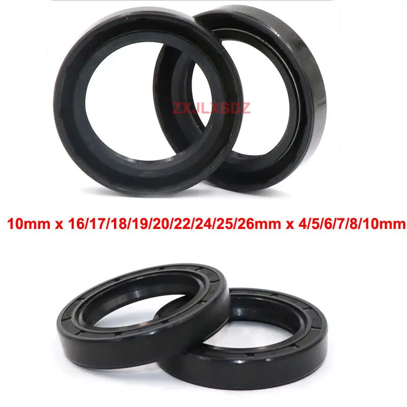 5PCS Nitrile Rubber TC Double Lip Oil Seal O Ring NBR Rubber Seal ...