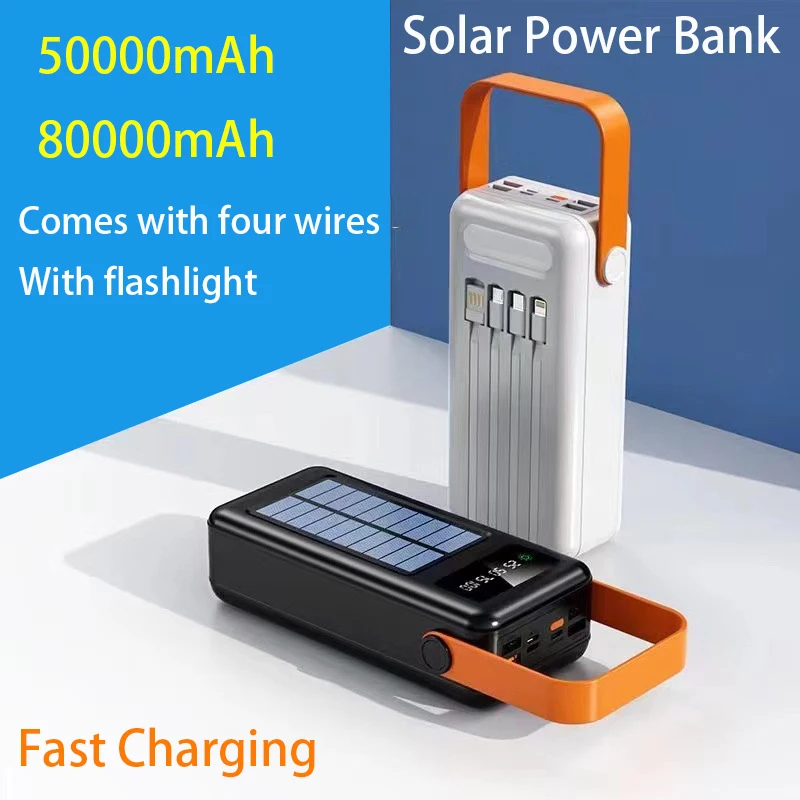 Banco-de-energia-do-painel-solar-carregamento-r-pido-50000mAh-80000mAh ...