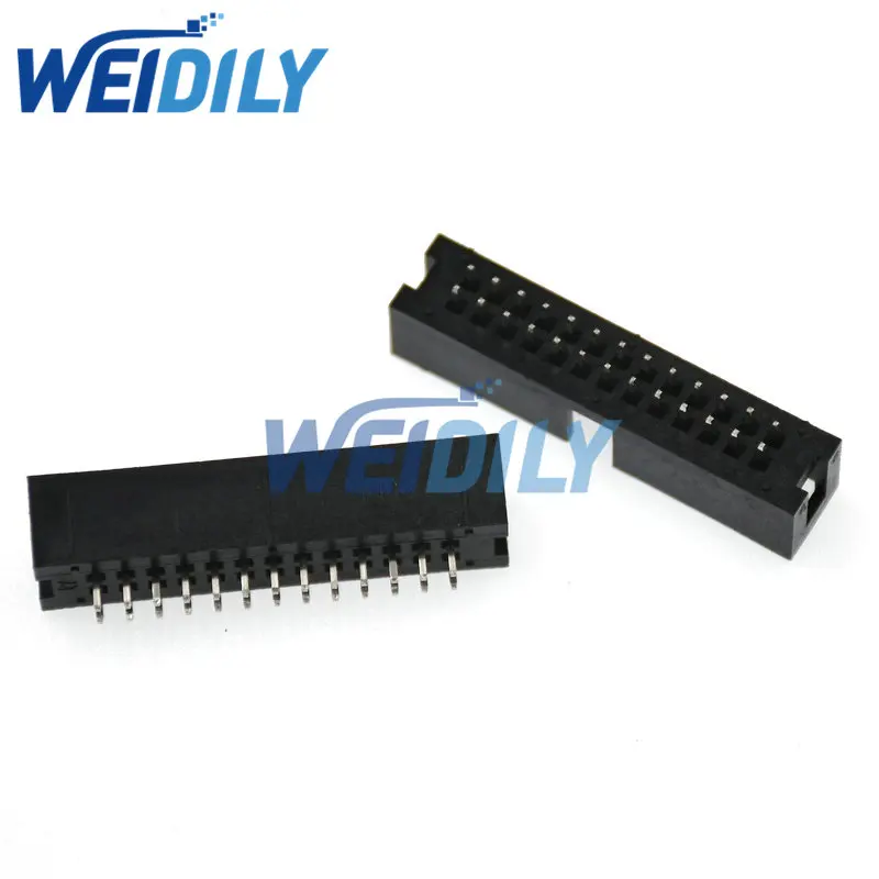 5PCS-DC3-26P-26Pin-DC3-26P-2-54mm-Socket-Header-Connector-ISP-Male ...