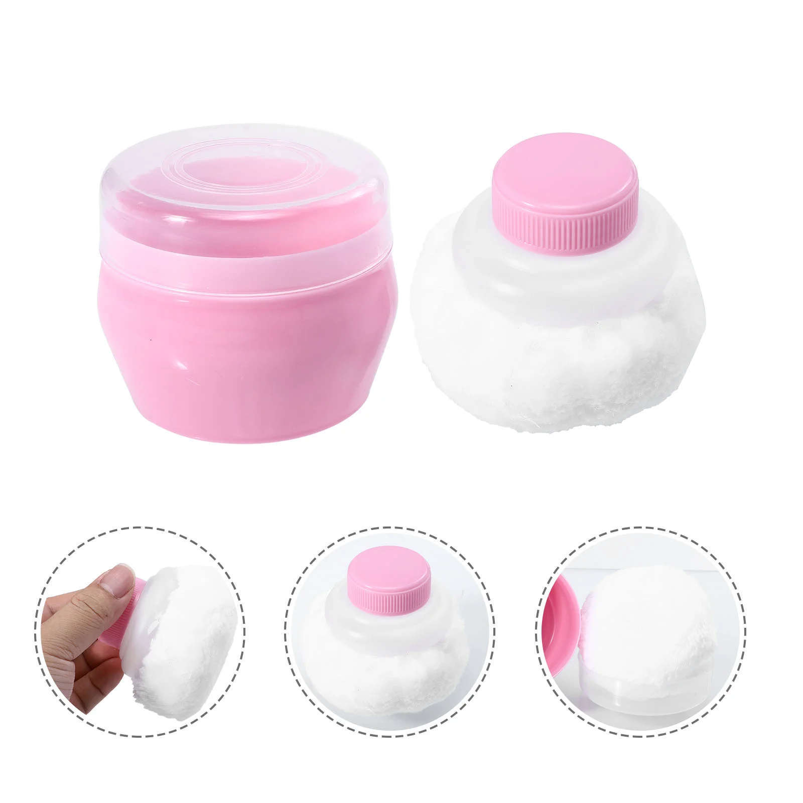 2-Sets-Face-Puffs-for-Powder-Baby-Sponge-Infant-Cream-Containers-Pp ...