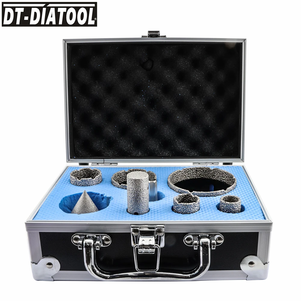 DT-DIATOOL-1set-boxed-Vacuum-Brazed-Diamond-Drill-Core-Bits-Sets ...