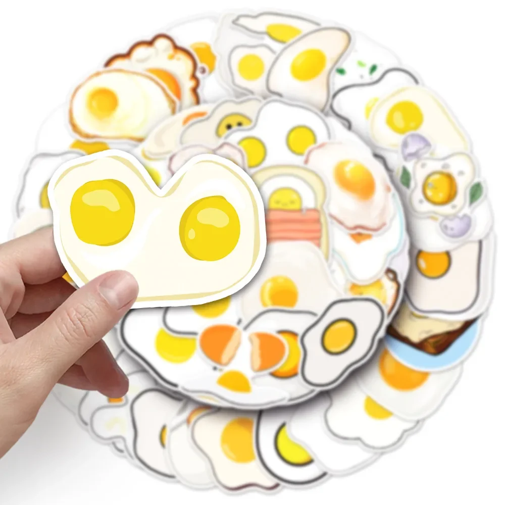 10-50pcs-Cute-Cartoon-Love-Fried-Personalized-Food-Stickers-Laptop ...