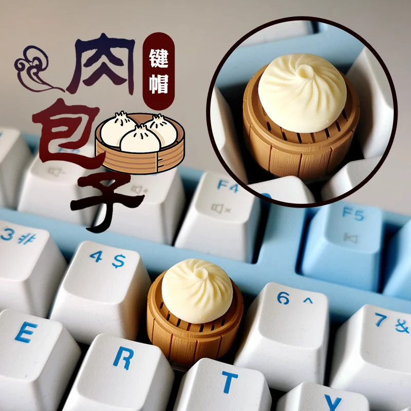 Cartoon Anime Game Buns Dumplings Keycaps Cute Personalized Custom 3d ...