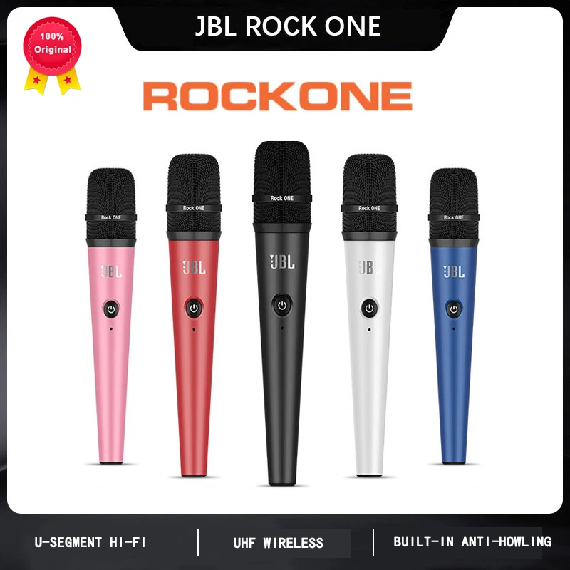 For-JBL-ROCK-ONE-Portable-Wireless-Handheld-Microphone-Rechargeable ...