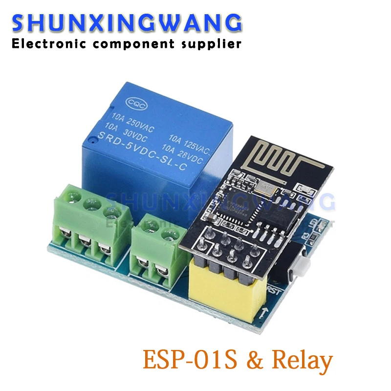 스마트 홈 원격 제어 스위치 전화 앱 ESP 01 무선 와이파이 릴레이 모듈, ESP8266, ESP 01/01S, 5V ...