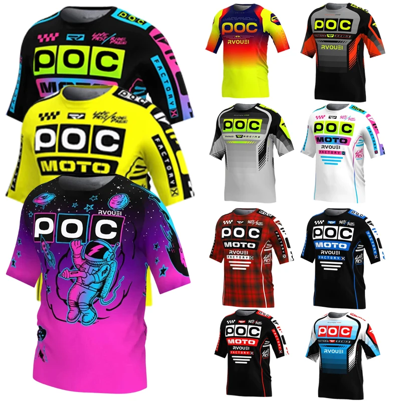 RVOUEI-POC-Off-road-Motorcycle-Race-Short-sleeved-Shirt-Mountain-Shirt ...