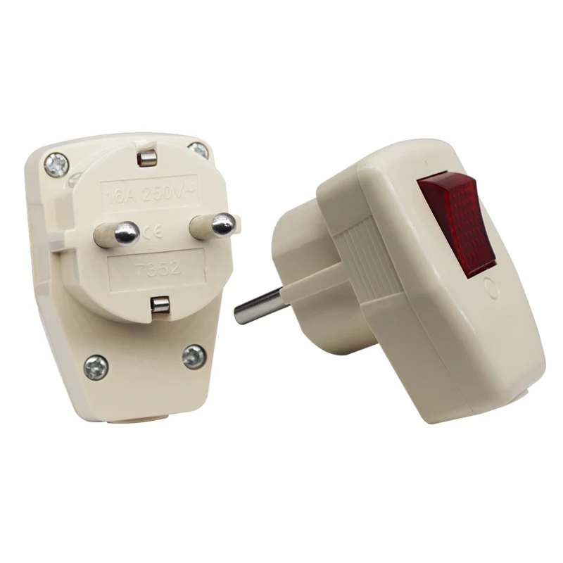 European-standard-wiring-with-switch-indicator-light-plug-right-angle ...