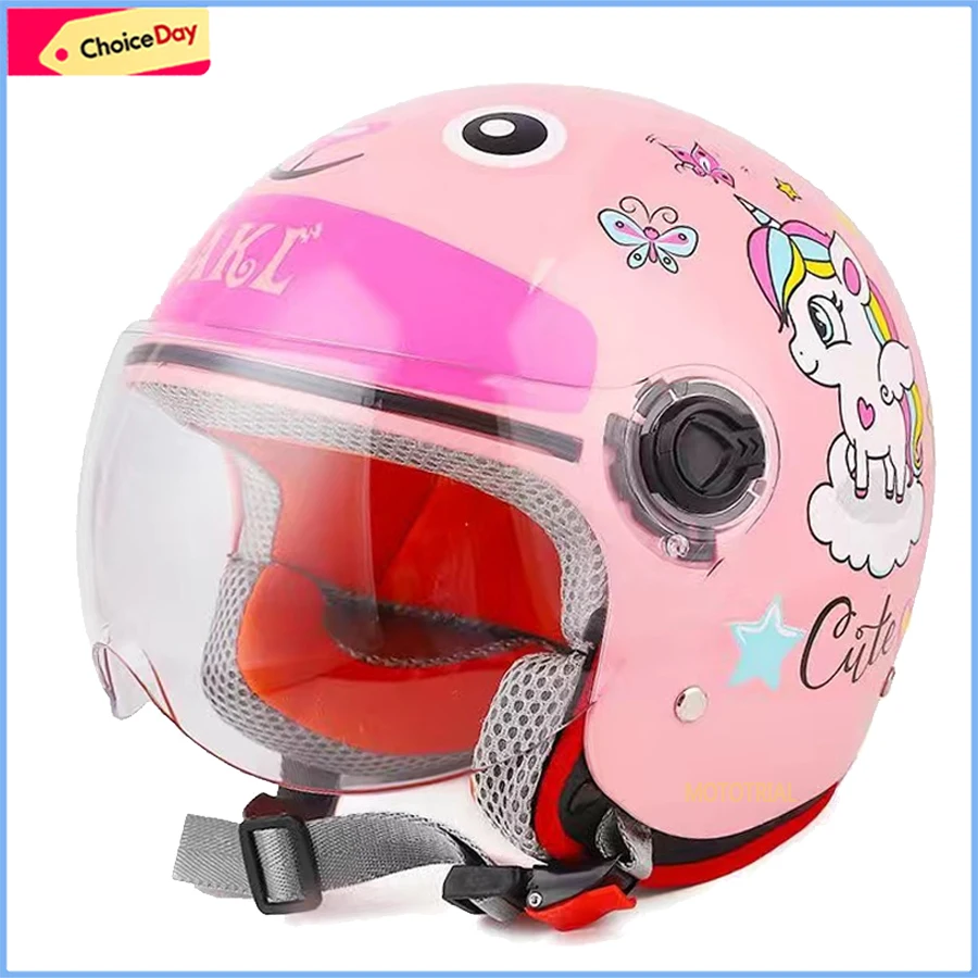 Childrens helmet For Kids 3~12 years child cartoon unicorn Motorcycle ...